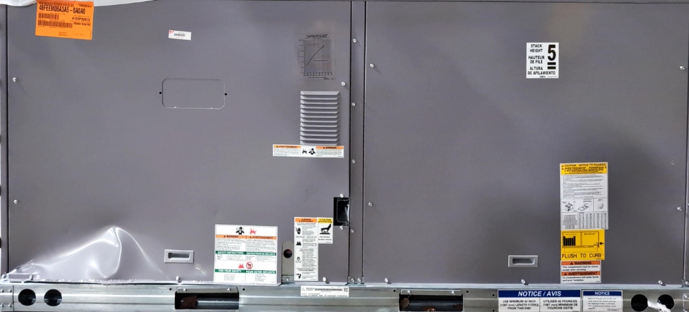 Carrier 48FEEM08A3A5-0A0A0-4125P32973 7.5T RTU R454B MED HEAT 208/230-3 ...