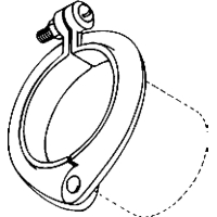 Newman 114SRH Hanger, 1-1/4" Pipe Split Ring 1/4" x 1" Bolt | DCNE