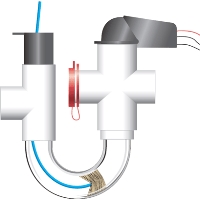 Rectorseal EZT-210 SmartTrap™ Condensate Trap, 3/4" Std w/Overflow ...
